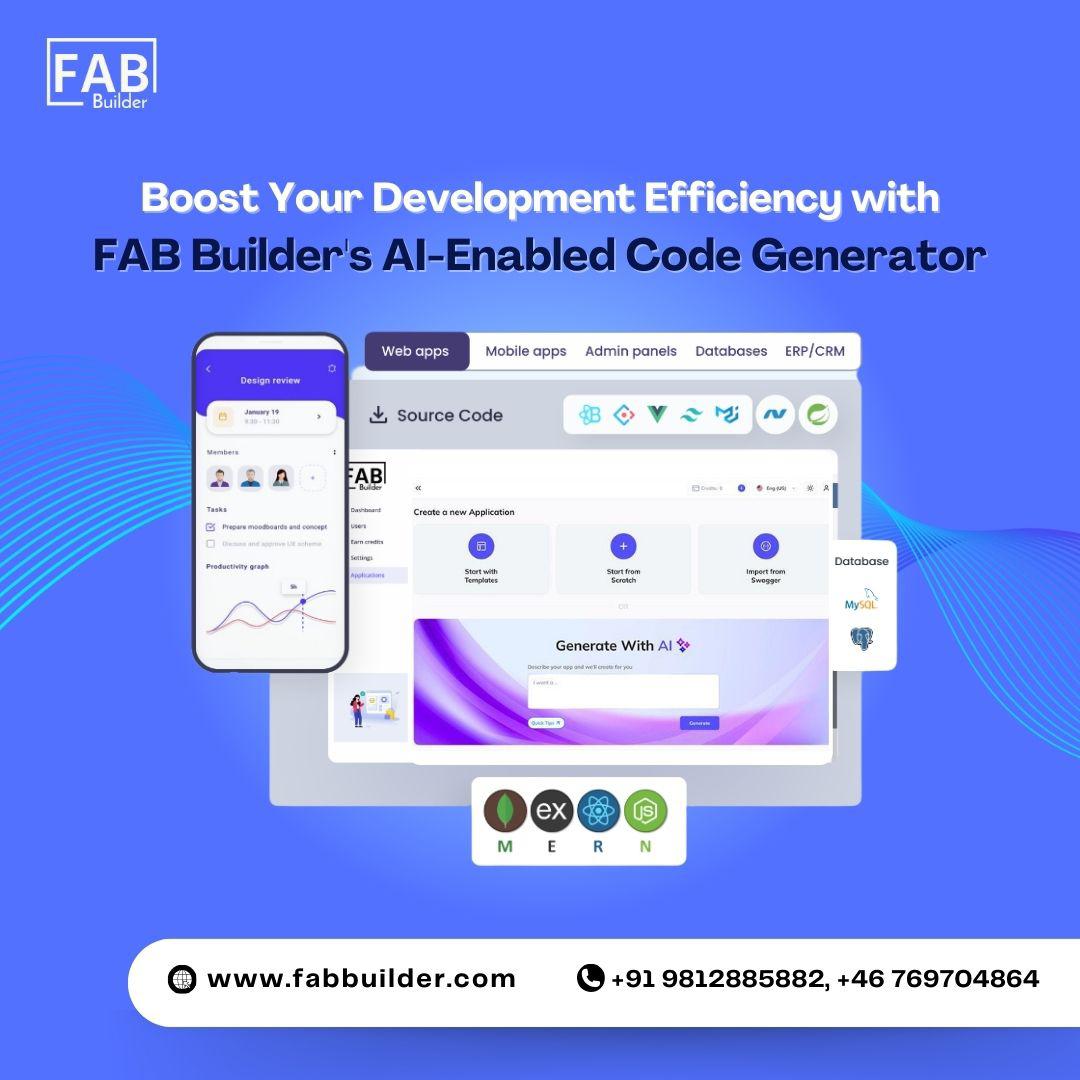 Ai Powered Code Generation Platform For Full Stack App Development Fab Builder